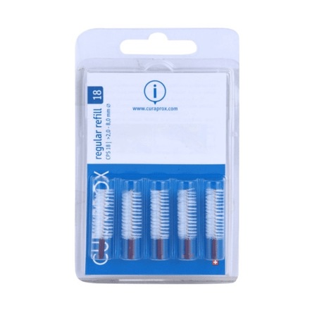 Set 5 periute interdentare, Curaden, 0.8 mm, Alb/ Albastru - eMAG.ro