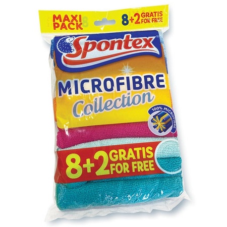 Микрофибърна шатра, Spontex, 8 + 2 бр - eMAG.bg