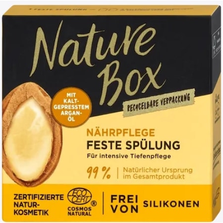 Твърд балсам за коса, Nature Box, Argan-Oil, 80гр - eMAG.bg