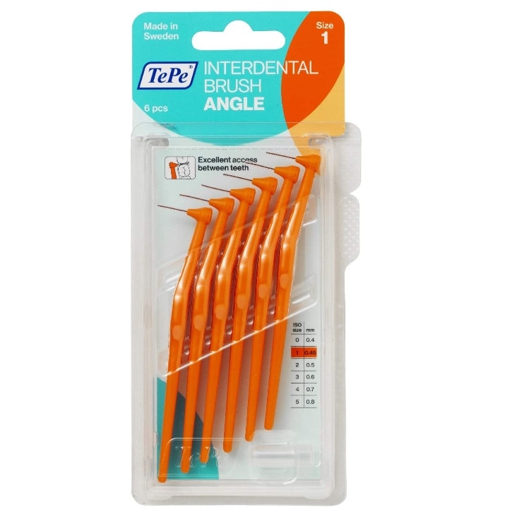 Periute interdentare, TePe, 0.45 mm, 6 bucati, Portocaliu - eMAG.ro