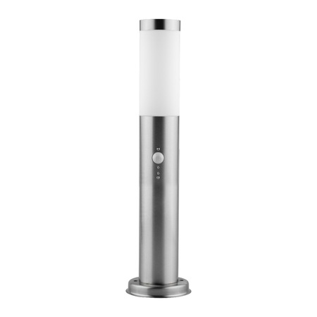 Lampa Stalp de Gradina, LILIUM, E27, 65cm, INOX, cu senzor de miscare ...