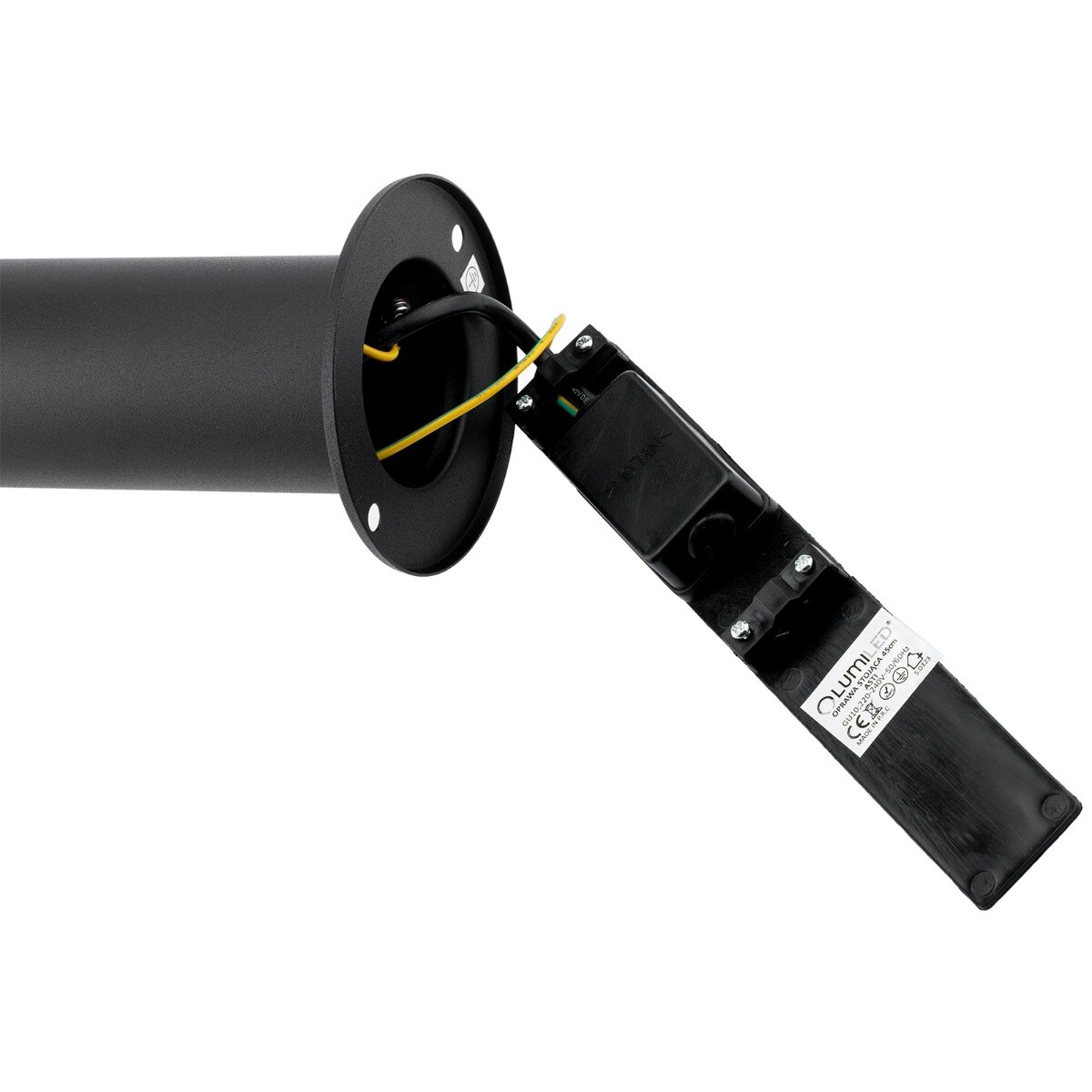 Stalp de exterior pentru gradina, GU10, 45 cm, Negru, LUMILED - eMAG.ro