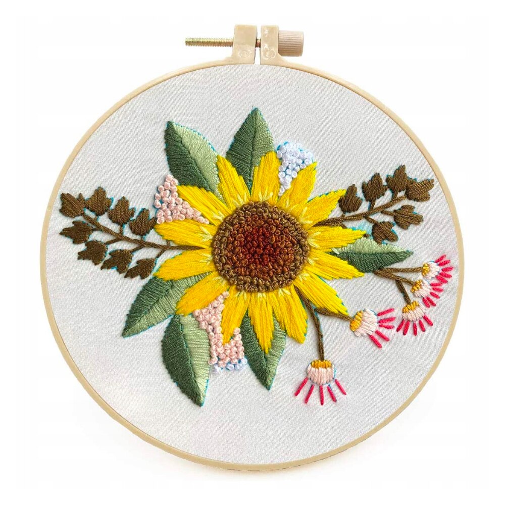 Set de broderie, Craftec, model de floarea-soarelui - eMAG.ro