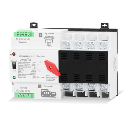 Comutator automat transfer retea panouri fotovoltaice, tip ATS, 100A ...