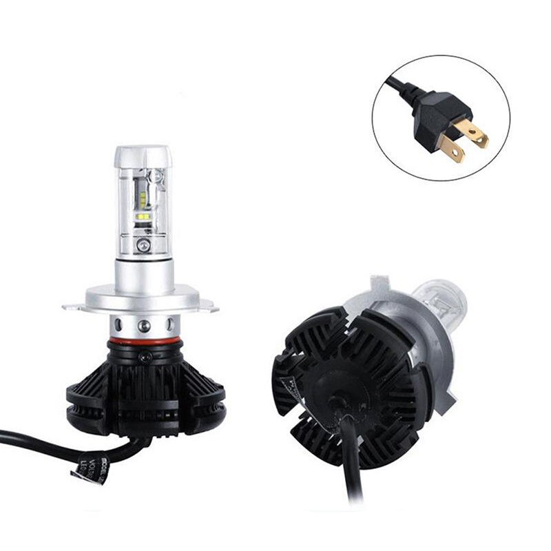 Set 2 Becuri auto LED H4, X3,50W, 2 faze, filtre culoare - eMAG.ro