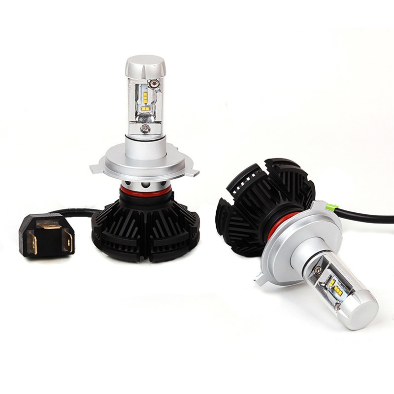 Set 2 Becuri auto LED H4, X3,50W, 2 faze, filtre culoare - eMAG.ro