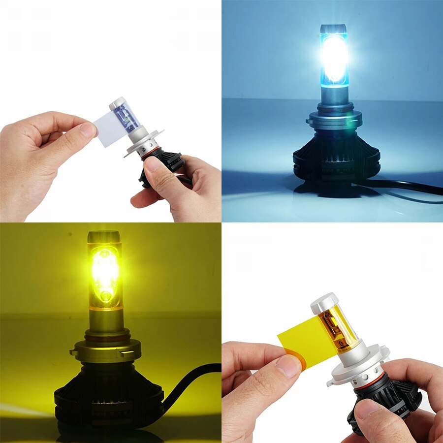Set 2 Becuri auto LED X3, H1, 50W - eMAG.ro
