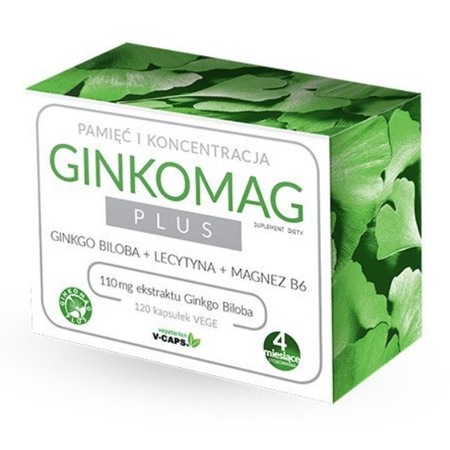 Supliment alimentar Ginkomag Plus, Xenico Pharma, 120 capsule - eMAG.ro