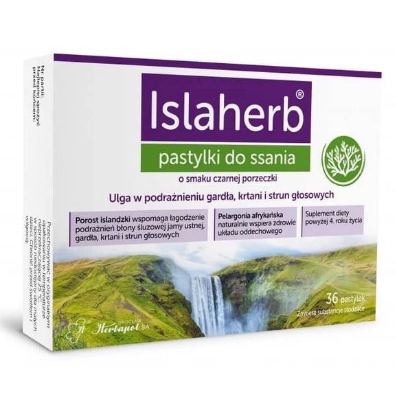 Set de 36 pastile supliment alimentar Islaherb, Herbapol Wroclaw, 4 ani ...