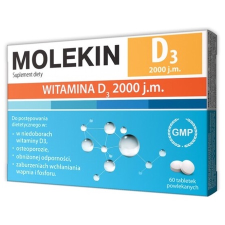 Supliment alimentar Molekin D3 2000 IU, Natur Produkt Pharma, 60 ...