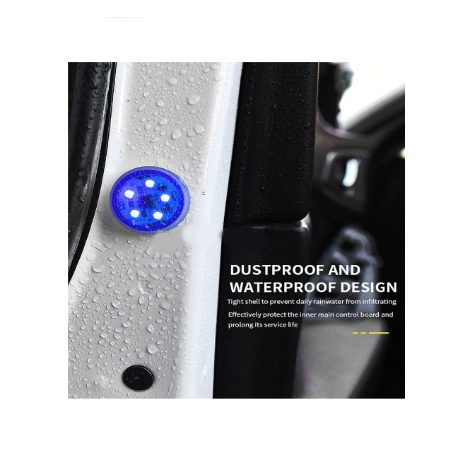 Set 4 lumini cu 5 led-uri auto wireless magnetice pentru semnalizare ...