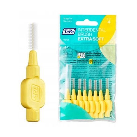 Set de periute de dinti interdentare, TePe, extra moi, 0,7 mm, curatare ...