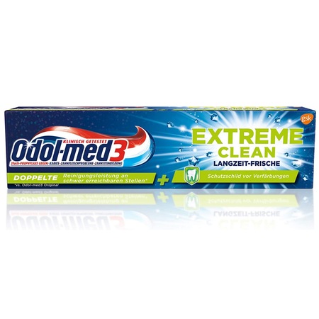 Odol-med 3, Extreme Clean, Паста за зъби, 75 мл - eMAG.bg