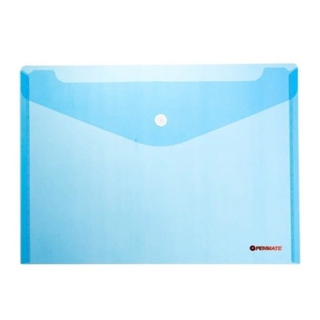 Mapa pentru documente A4, Penmate, Plastic, Albastru - eMAG.ro