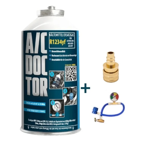 Kit de reumplere aer conditionat auto din 2017, AcDoctor ACR R1234yf ...