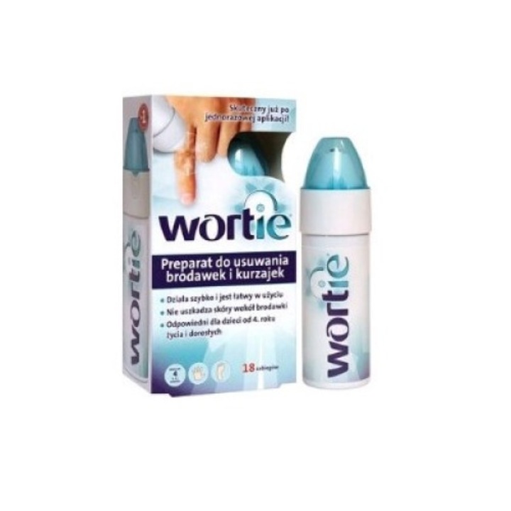 Tratament pentru veruci si negi, Wortie, aplicator precis, 50 ml - eMAG.ro
