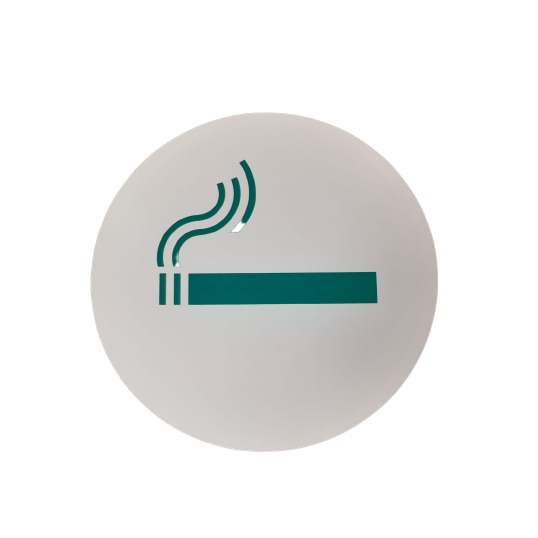 Panou indicato din PVC, "Loc pentru fumat", din PVC, cu benzi ...