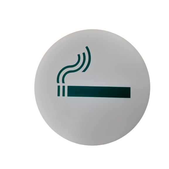 Panou indicato din PVC, "Loc pentru fumat", din PVC, cu benzi ...