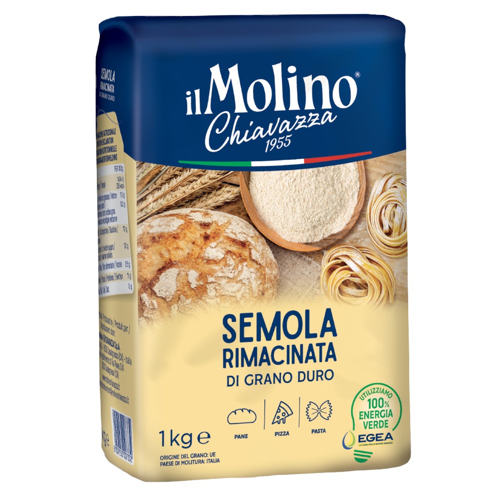 Set 3 x Faina din Grau Dur Remacinata, Chiavazza, 1 kg - eMAG.ro