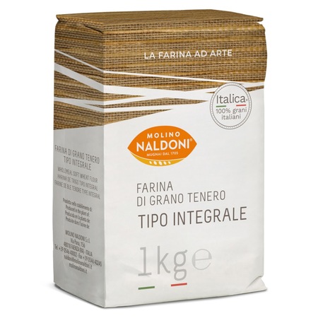 Set 2 x Faina din Grau Tanar Integrala, Naldoni, 1 kg - eMAG.ro