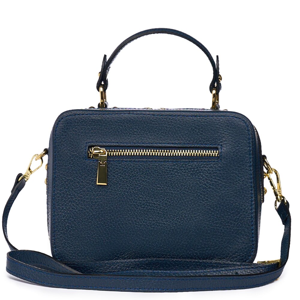 Poseta dama din piele naturala Caprice bleumarin - eMAG.ro