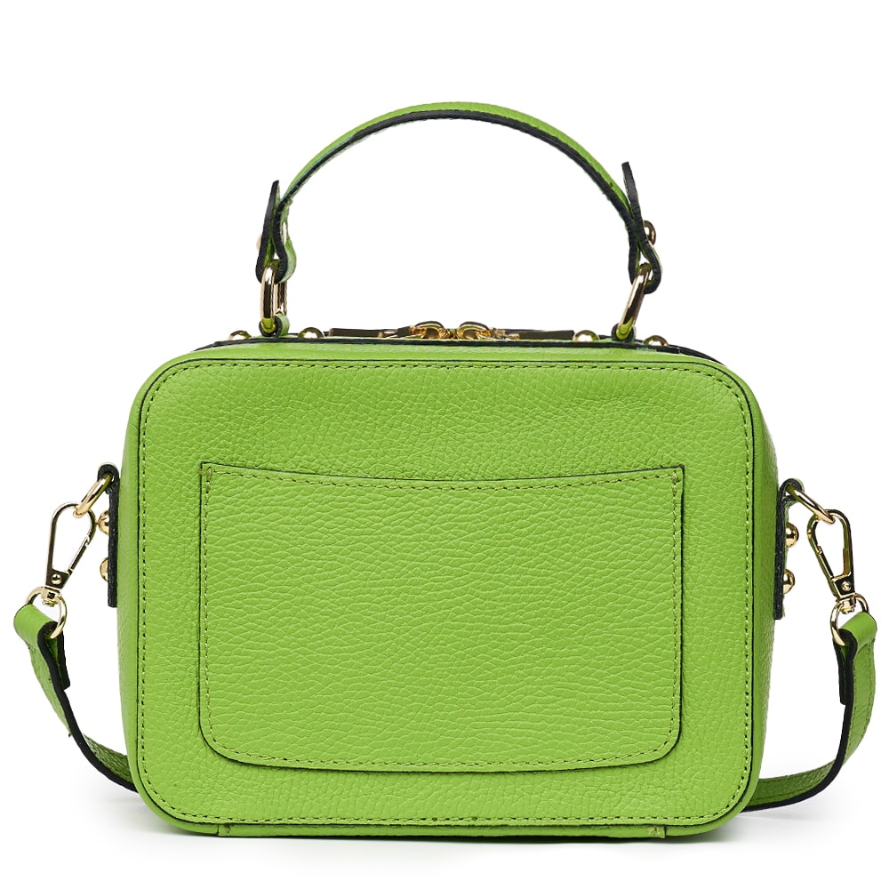 Poseta dama din piele naturala Caprice verde deschis - eMAG.ro