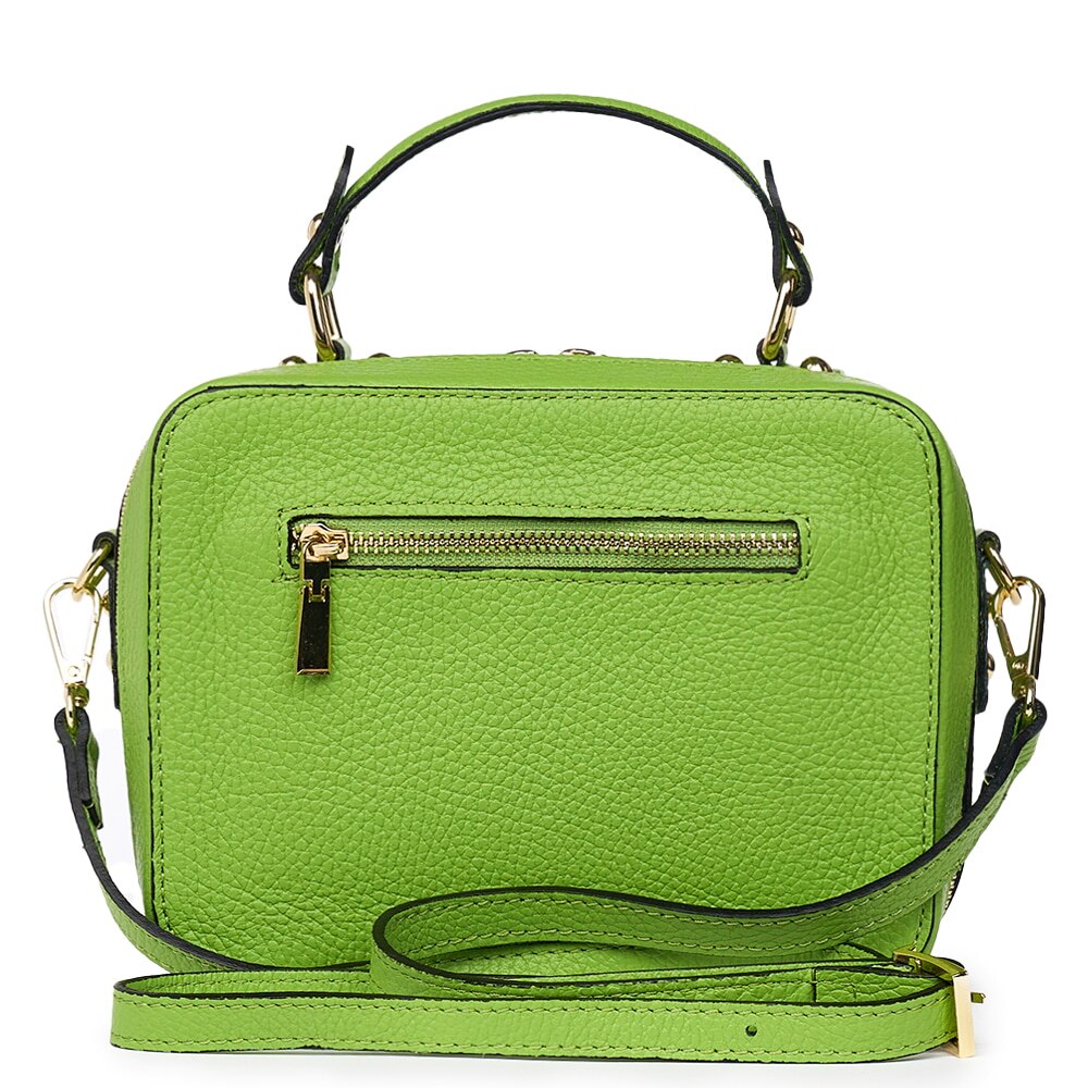 Poseta dama din piele naturala Caprice verde deschis - eMAG.ro