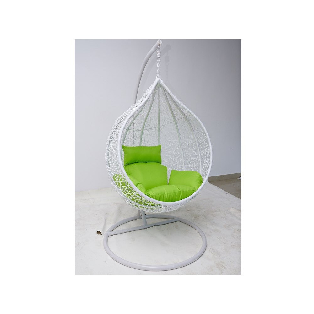Balansoar Melody, PE ratan alb, perna verde - eMAG.ro