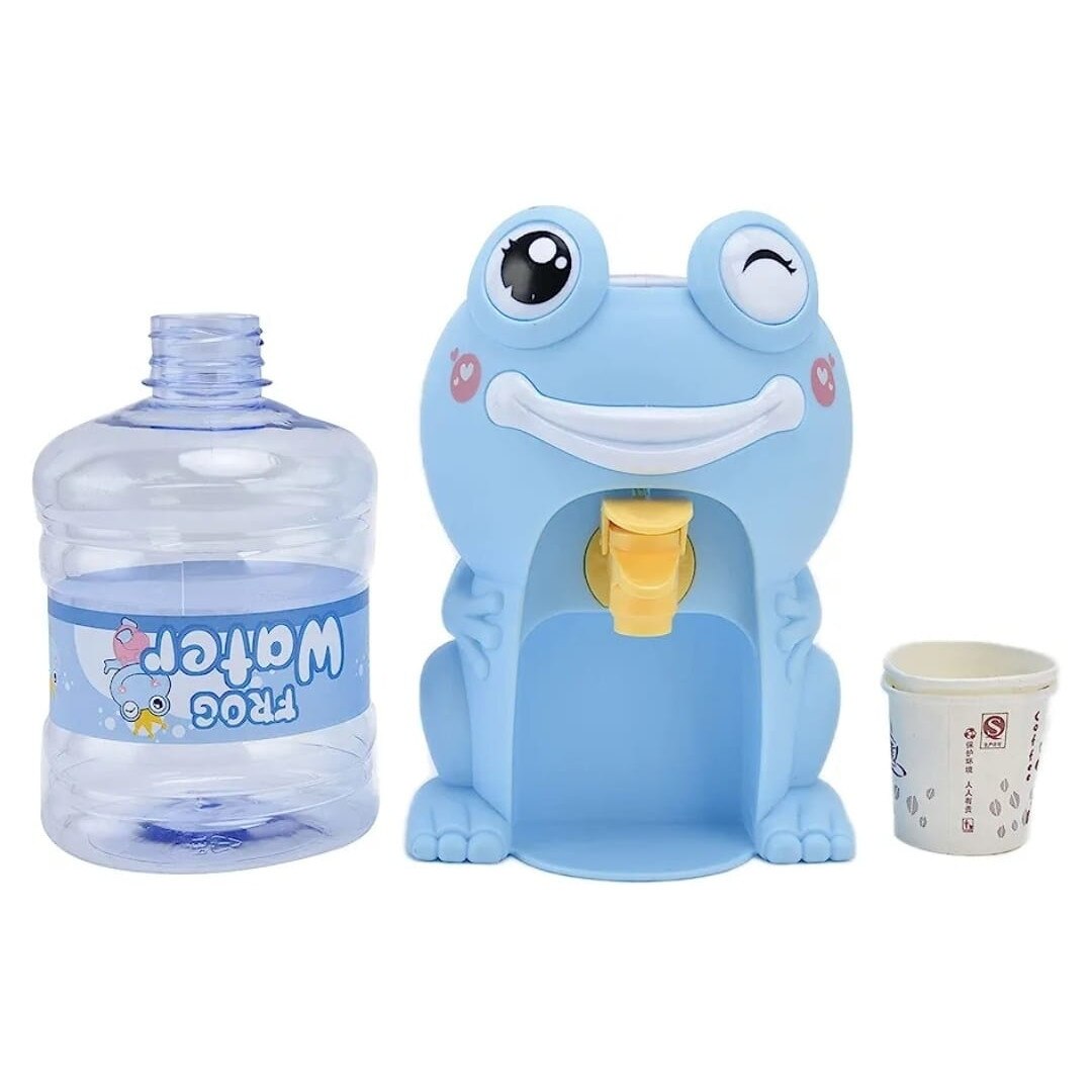 Jucarie Mini Dozator de apa, Cocoa Frog, 28 cm, albastru deschis - eMAG.ro