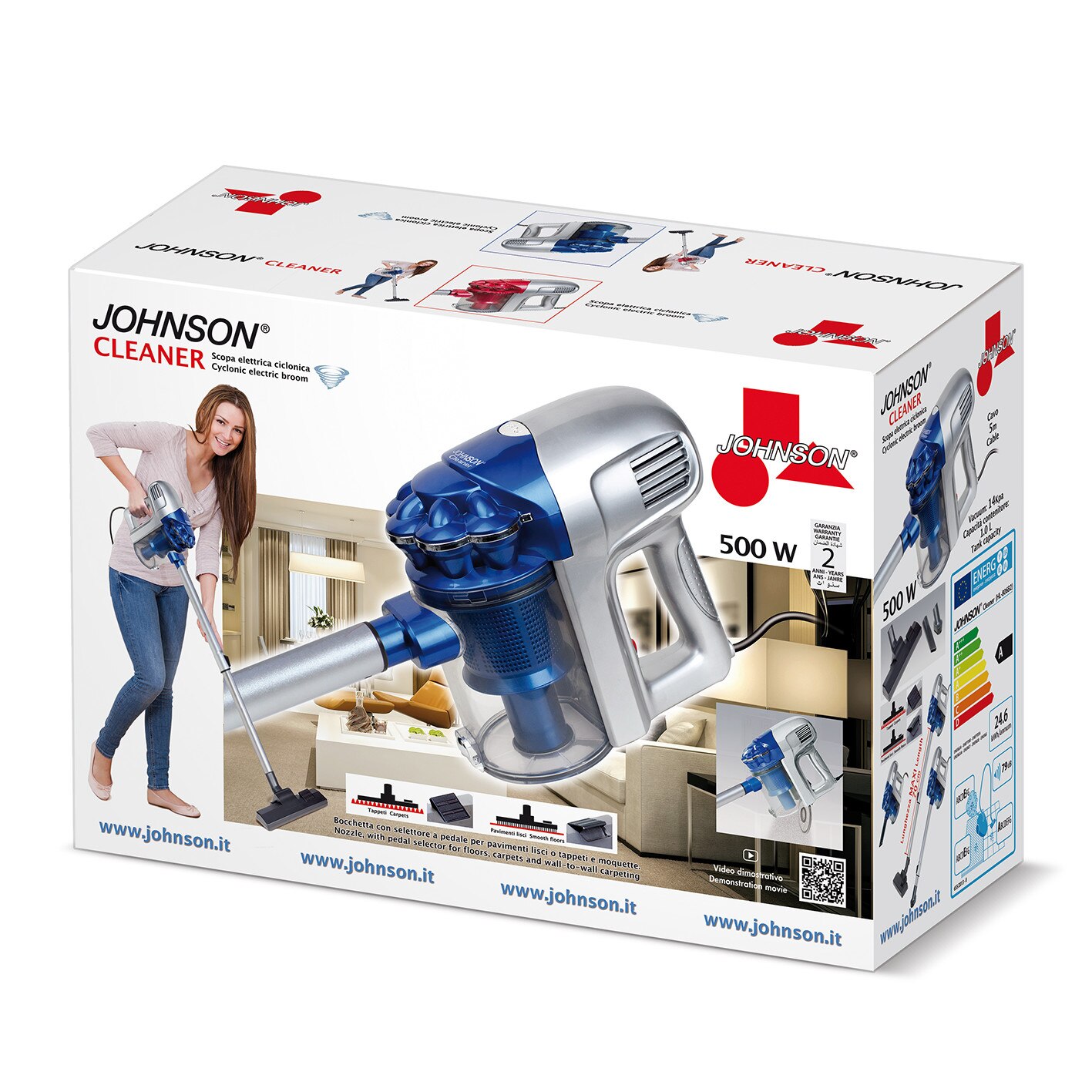 Вертикална прахосмукачка, Johnson, Cleaner - eMAG.bg