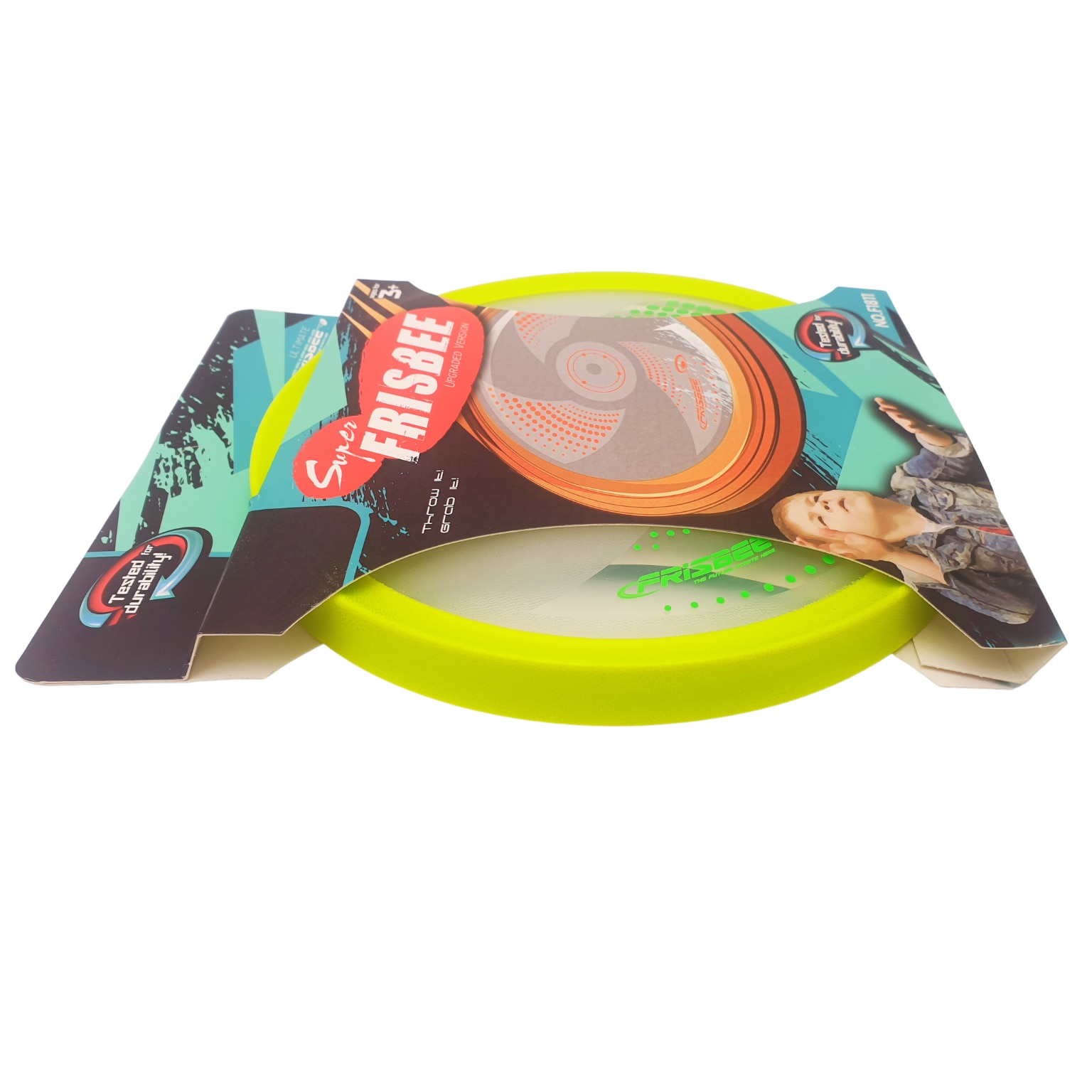 Disc Zburator Frisbee din Plastic, Diametru 20 Cm, Verde, + 3 Ani ...