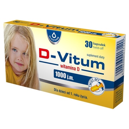 Supliment alimentar copii D-Vitum Vitamin D 1000 IU, Oleofarm, 30 ...