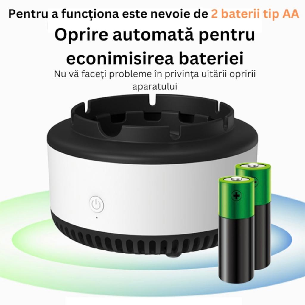 Scrumiera electrica, multifunctionala, portabila, cu ventilator si ...