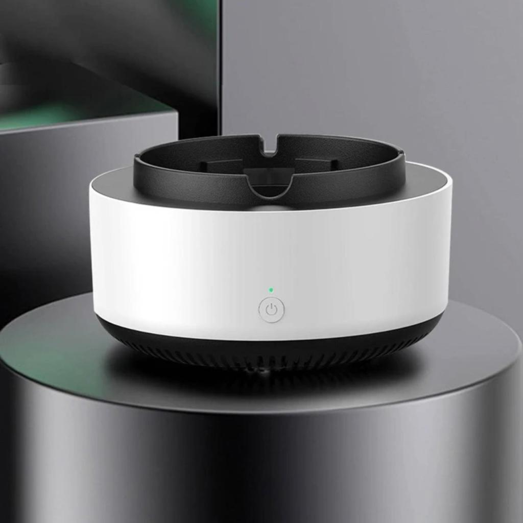 Scrumiera electrica, multifunctionala, portabila, cu ventilator si ...