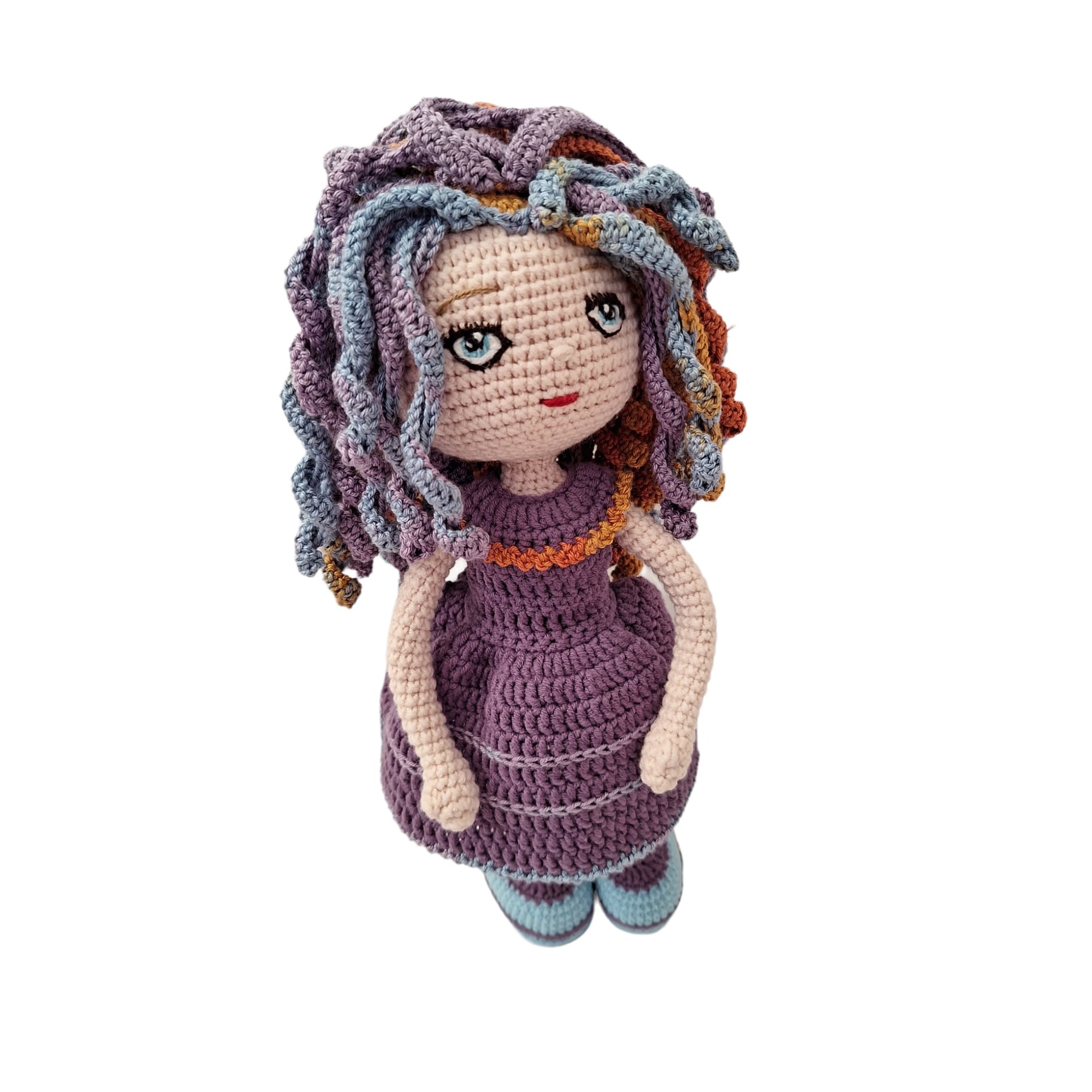 Papusa crosetata manual, handmade - Carina, 30 cm, umplutura ...