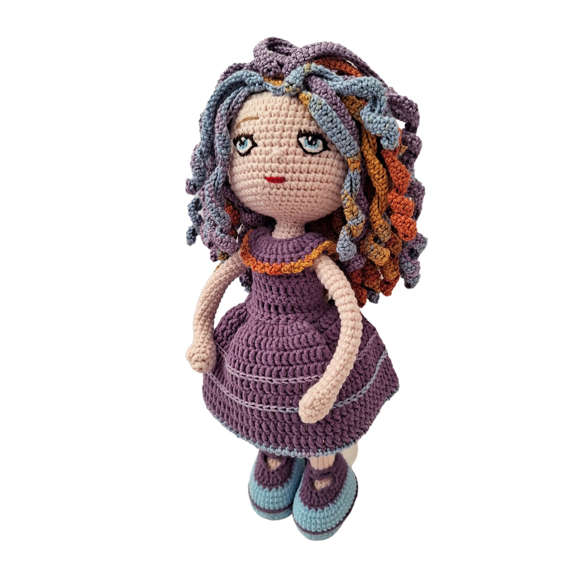 Papusa crosetata manual, handmade - Carina, 30 cm, umplutura ...