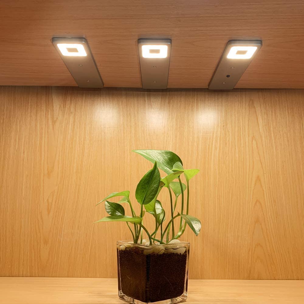 Set 3 spoturi LED cu intrerupator, pentru dulap, dressing, mobila ...