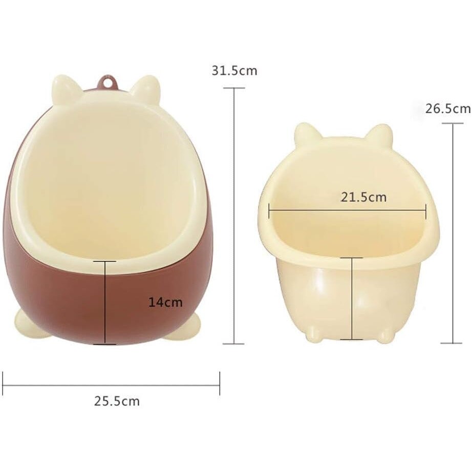 Olita tip pisoar de perete pentru copii, 30 cm, Maro, Avaleea - eMAG.ro