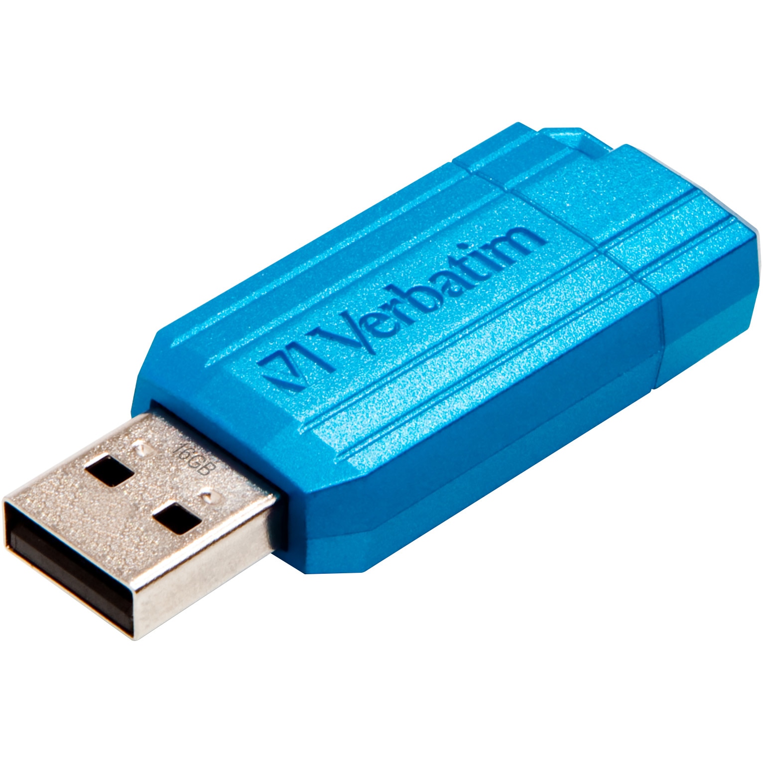 Memorie USB Verbatim PinStripe USB 2.0 16GB Blue - eMAG.ro