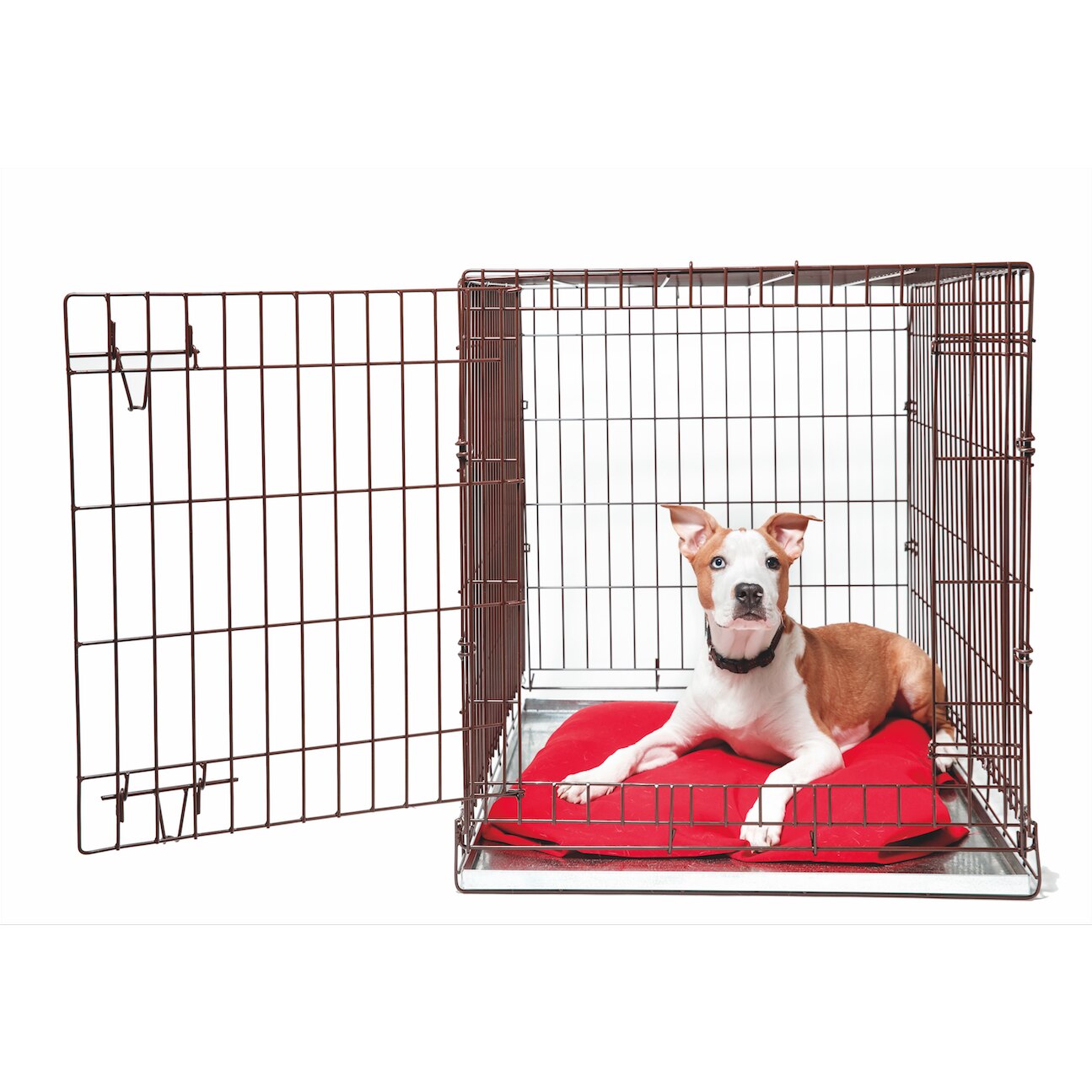 Cusca pentru caini, Glee, Metalica, 107 x 70 x 77 cm, Maro - eMAG.ro