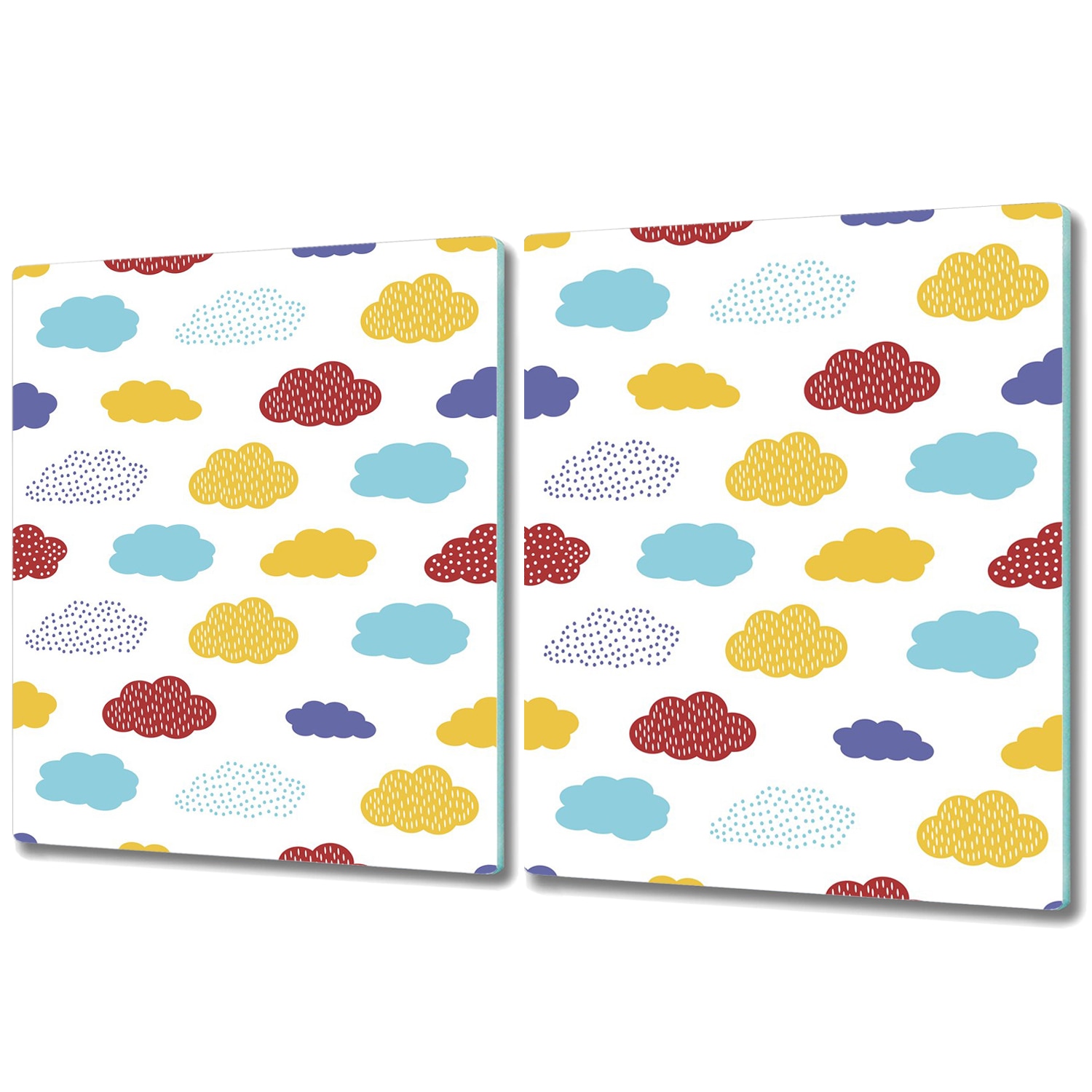 Tocator paine, Sticla, Dreptunghi, Model De Nor Colorat, Multicolor ...