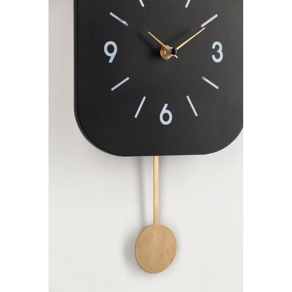 Ceas perete cu pendul negru 24x5.5x37.5 cm - eMAG.ro
