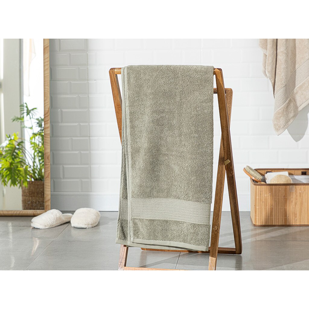 Prosop de baie, English Home, Deluxe, Bumbac 100%, 90x150 cm Verde ...