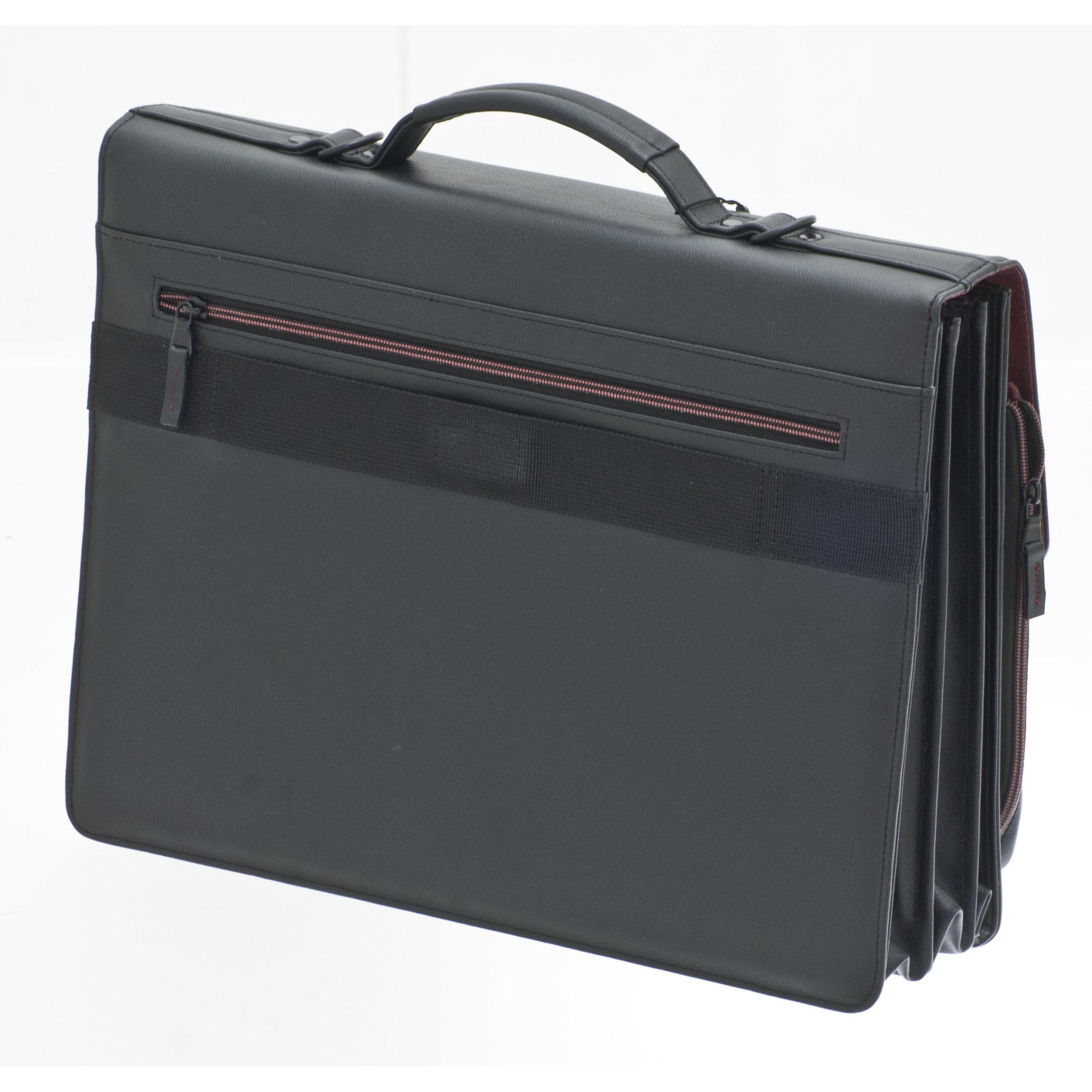 Servieta Documente Davidts Oran, Piele Ecologica, Negru - eMAG.ro