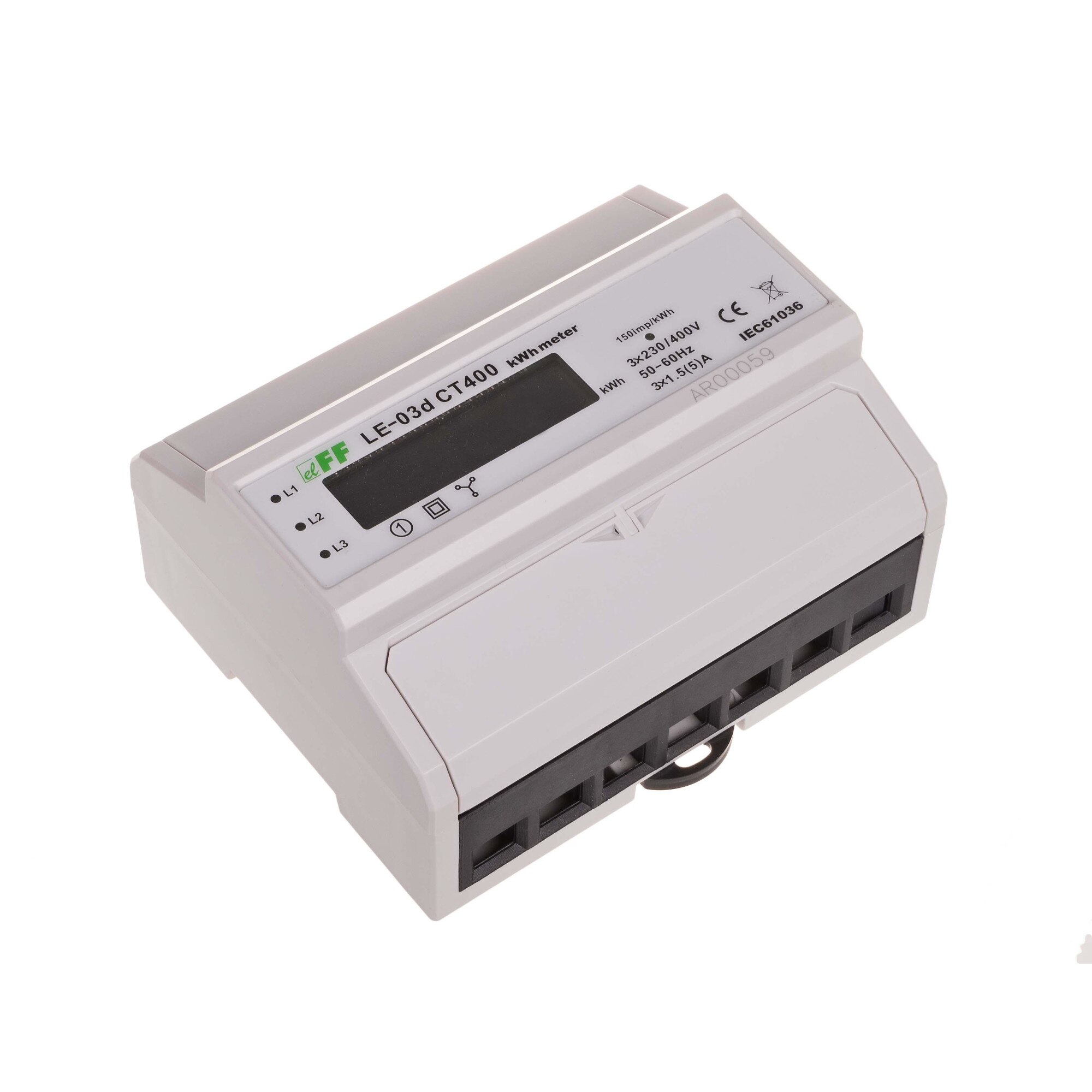 Contor electric trifazat, F&F, Alb - eMAG.ro