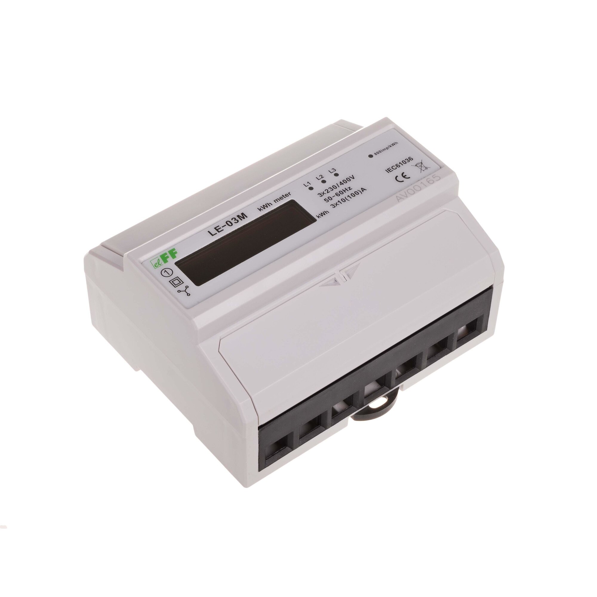 Contor electric trifazat, F&F, 7 module, 100 A - eMAG.ro