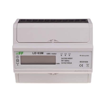 Contor electric trifazat, F&F, 7 module, 100 A - eMAG.ro