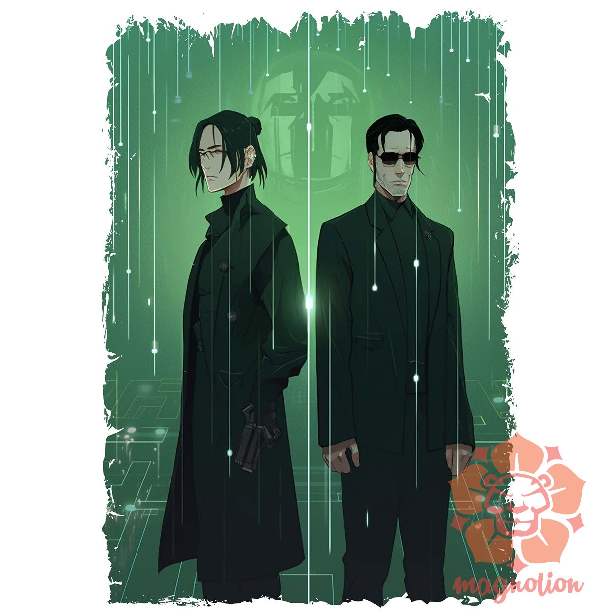 Anime Matrix v2 férfi póló, Melanzs szürke, M - eMAG.hu