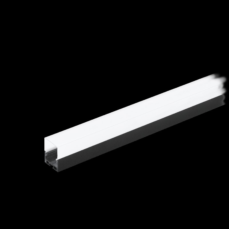 Profil aplicat banda LED EGLO 99012 Aluminiu 45mmx35mmx2000mm Negru ...
