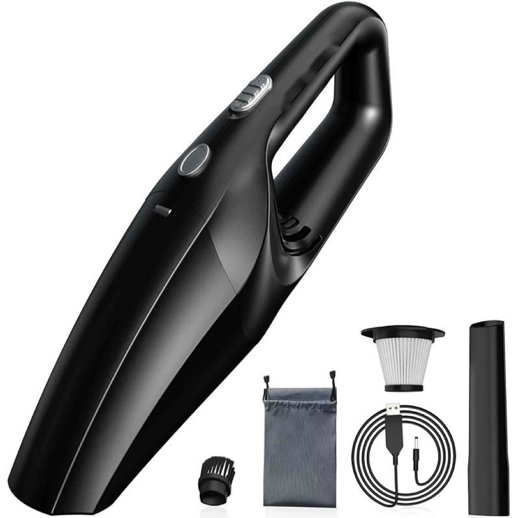 Aspirator de mana fara fir, portabil reincarcabil, negru - eMAG.ro